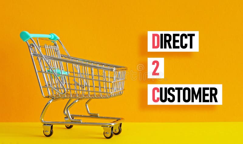 Direct To Customer D2C is Shown As Business Concept Stock Image - Image ...