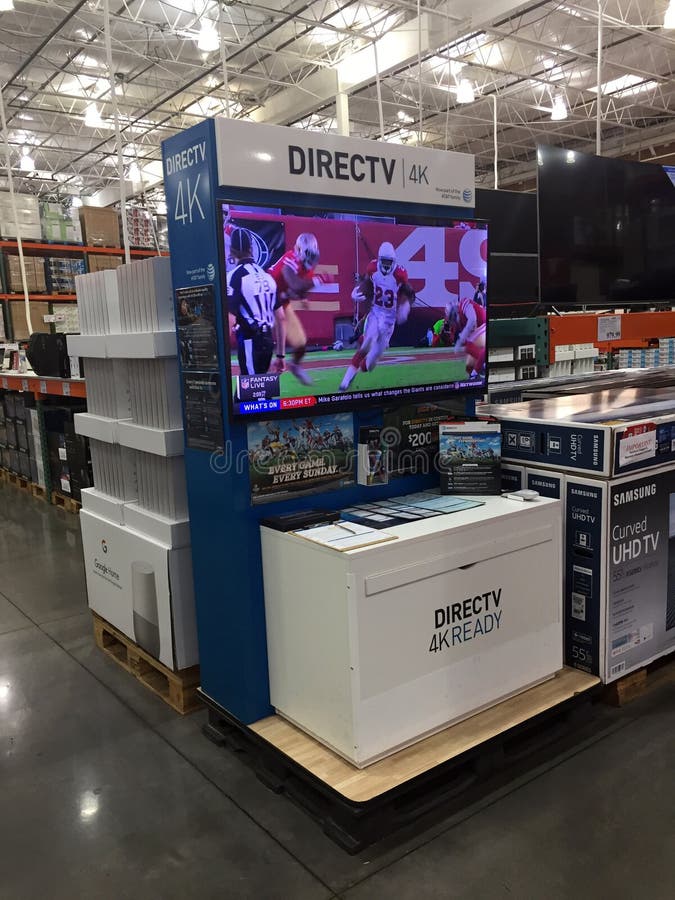 Direct TV Set Up. editorial stock photo. Image of metal - 103480163