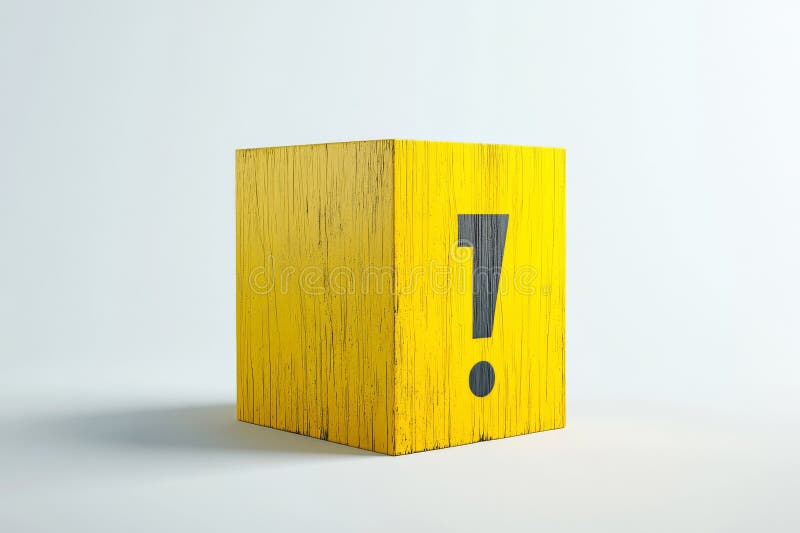 Direct Your Attention To a Yellow Block Marked with an Exclamation ...