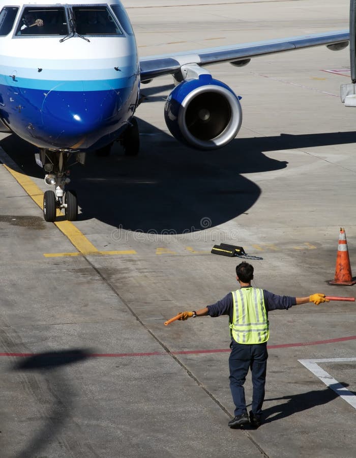 Directing Airplane stock photo. Image of carrier, direction - 1616056