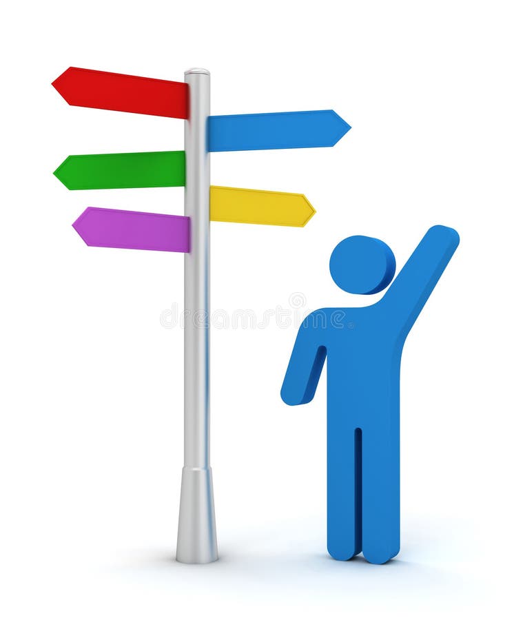 Direction Advice stock illustration. Illustration of lead - 26131226