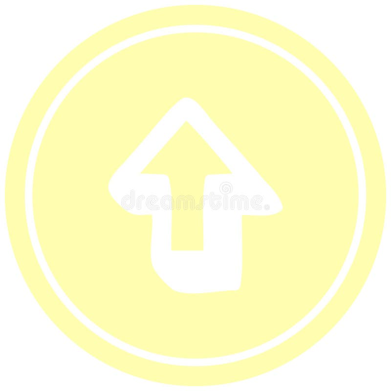 Direction Arrow Circular Icon Symbol Stock Vector - Illustration of ...