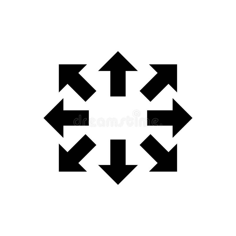 Direction Arrow Directions Icon Logo Vector Design Stock Vector ...