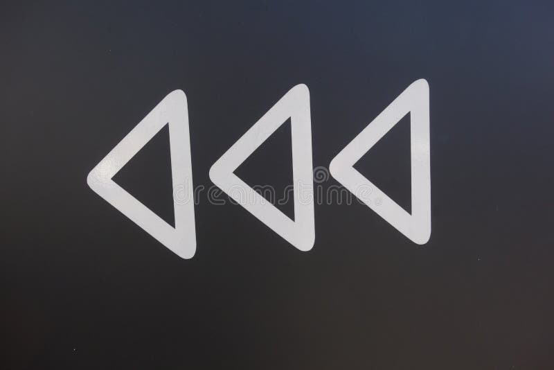 Direction Arrow Points in One Way Stock Image - Image of texture ...