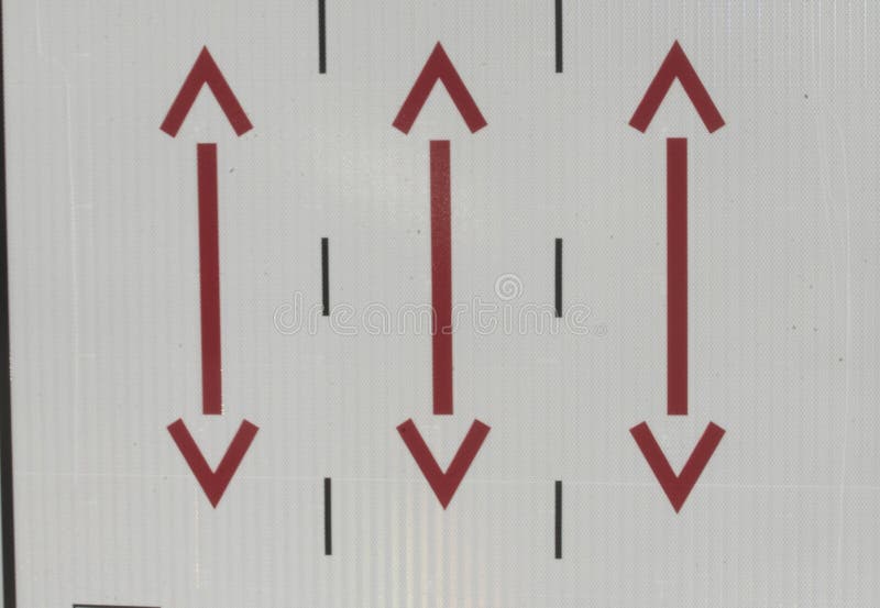 Direction Arrow Points in One Way Stock Photo - Image of samples, logo ...