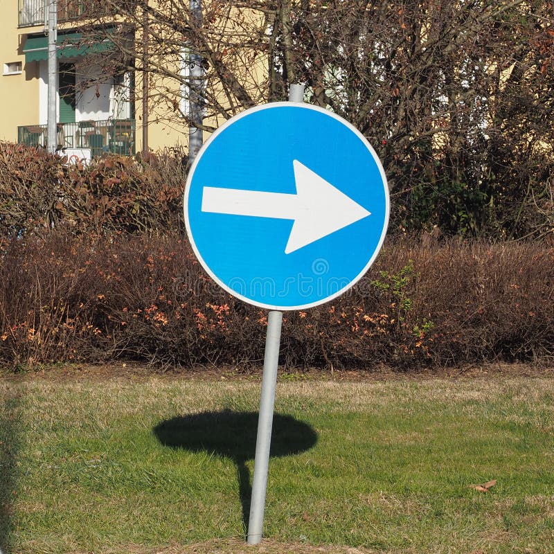 Direction arrow sign stock image. Image of traffic, transportation ...