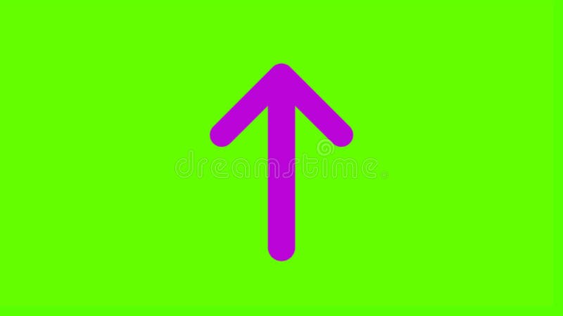 Direction Arrow Symbol Pointing 4K on Green Screen Backgroud Stock ...