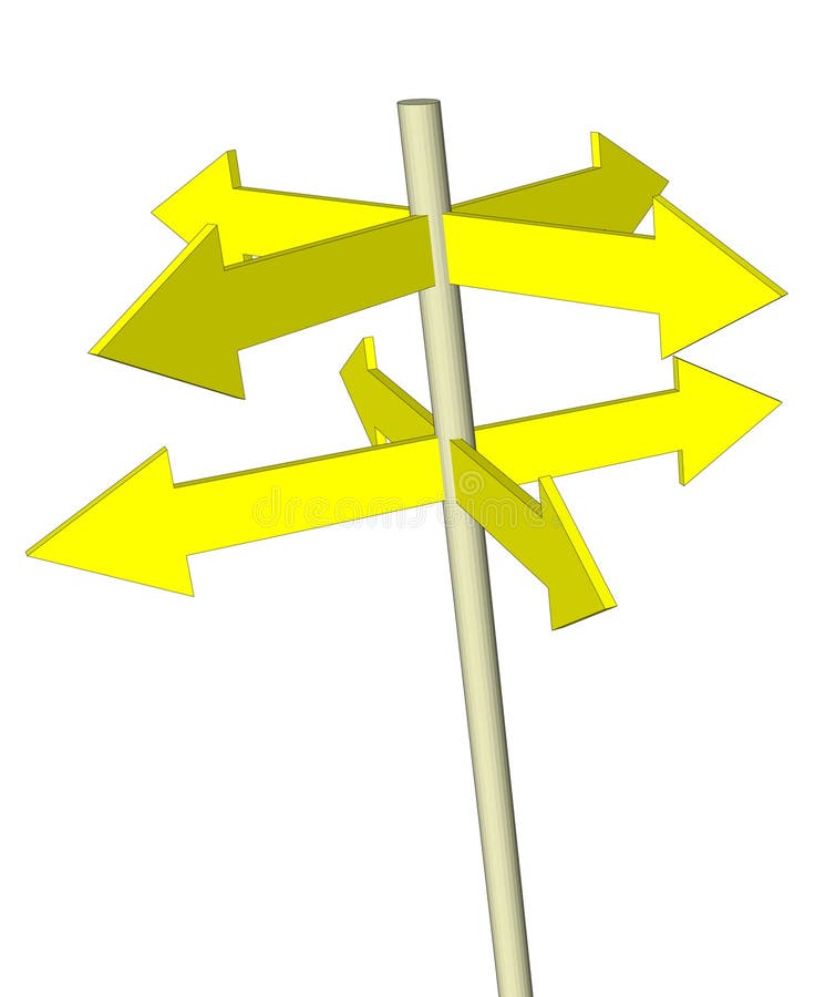 Direction arrows stock vector. Illustration of arrow, isolated - 8386529