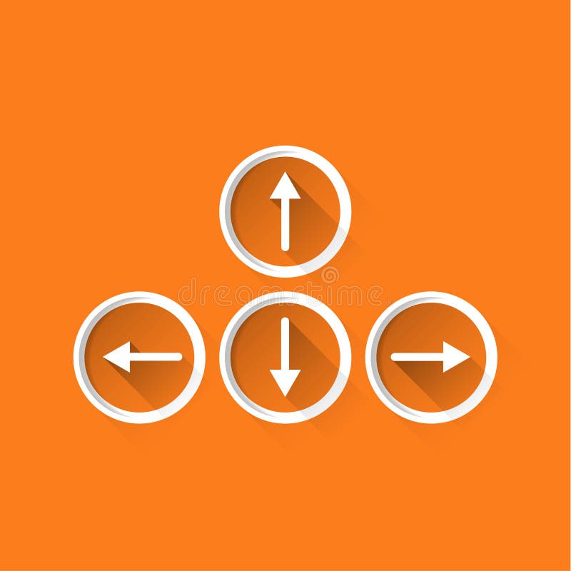 Arrows Buttons Keyboard Stock Illustrations – 111 Arrows Buttons ...