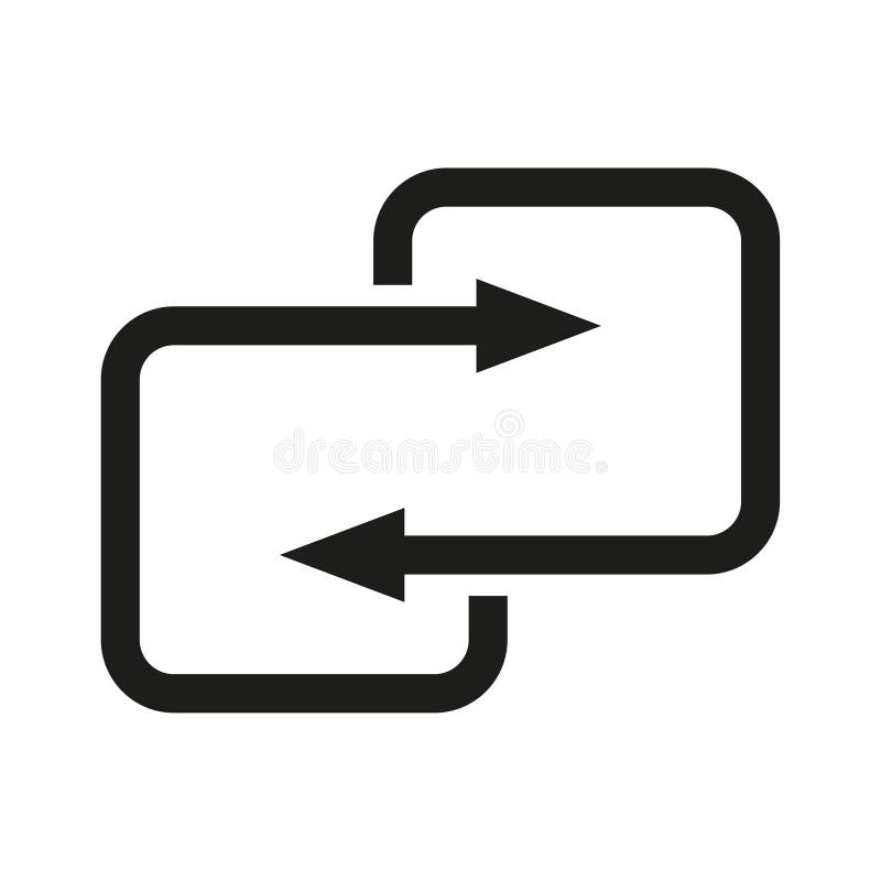 Direction Arrows for Transfer Icon. Sync Symbol. Migration Data Sign ...