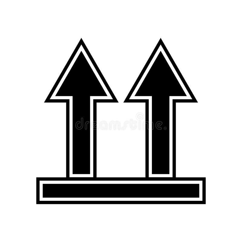 Logistics Direction Icon, Black Vector Sign with Editable Strokes ...