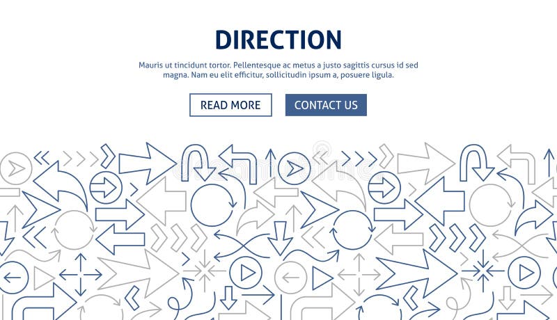 Navigation Banner Design stock vector. Illustration of business - 225742573