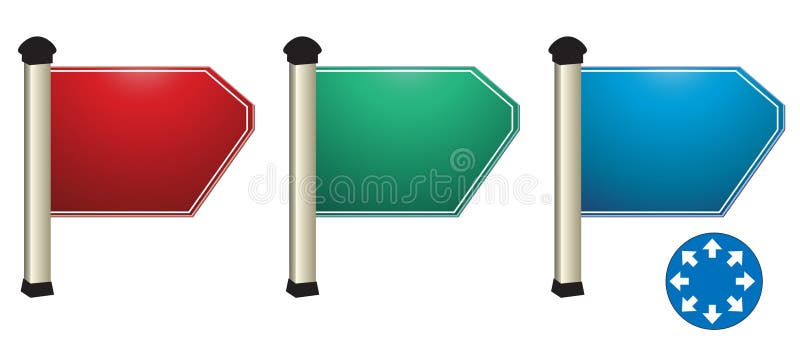 Direction board stock vector. Illustration of sign, information - 12369471