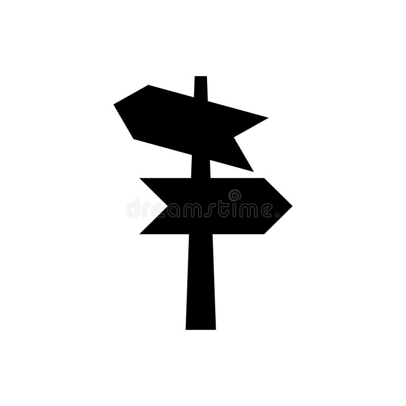 Direction Board Icon Vector Set. Pointer Illustration Sign Collection ...