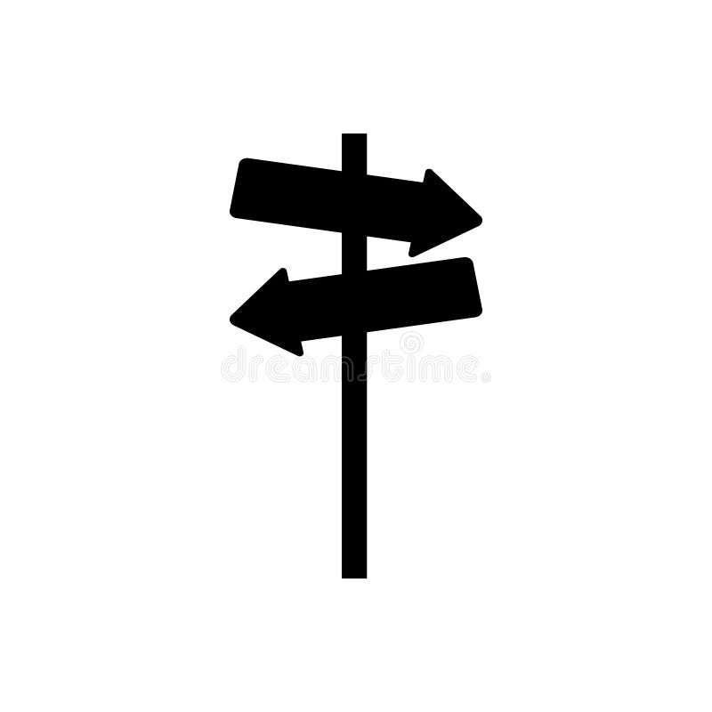 Direction Board Icon Vector Set. Pointer Illustration Sign Collection ...