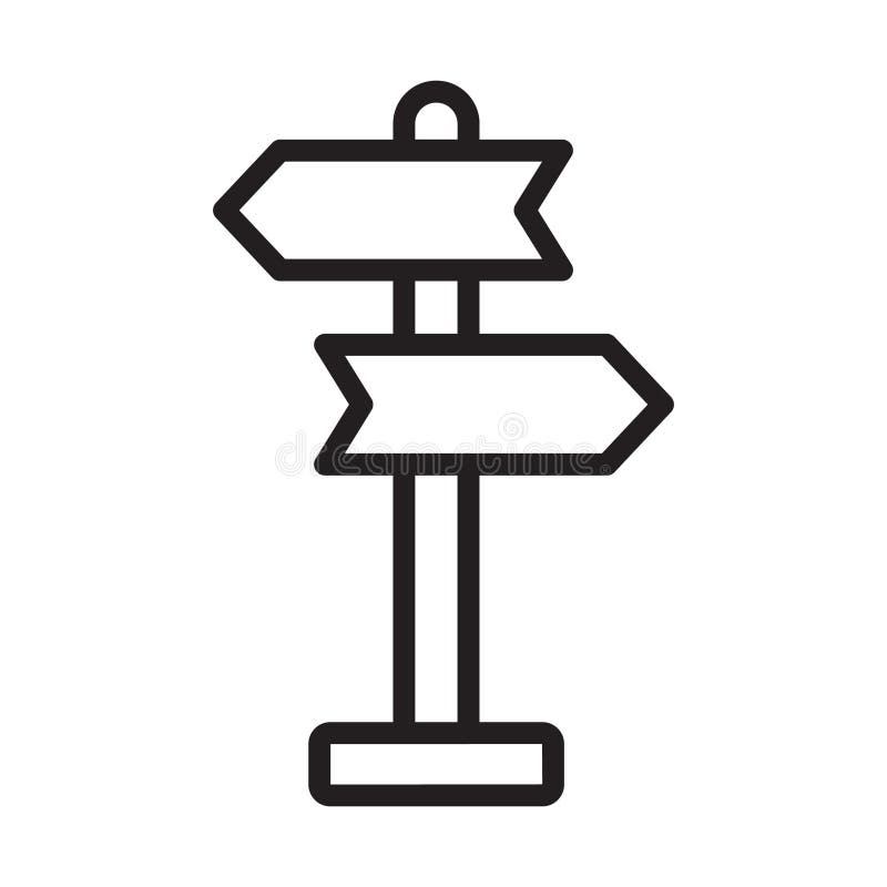 Direction Board, Sign, Board, Direction Fully Editable Vector Icon ...