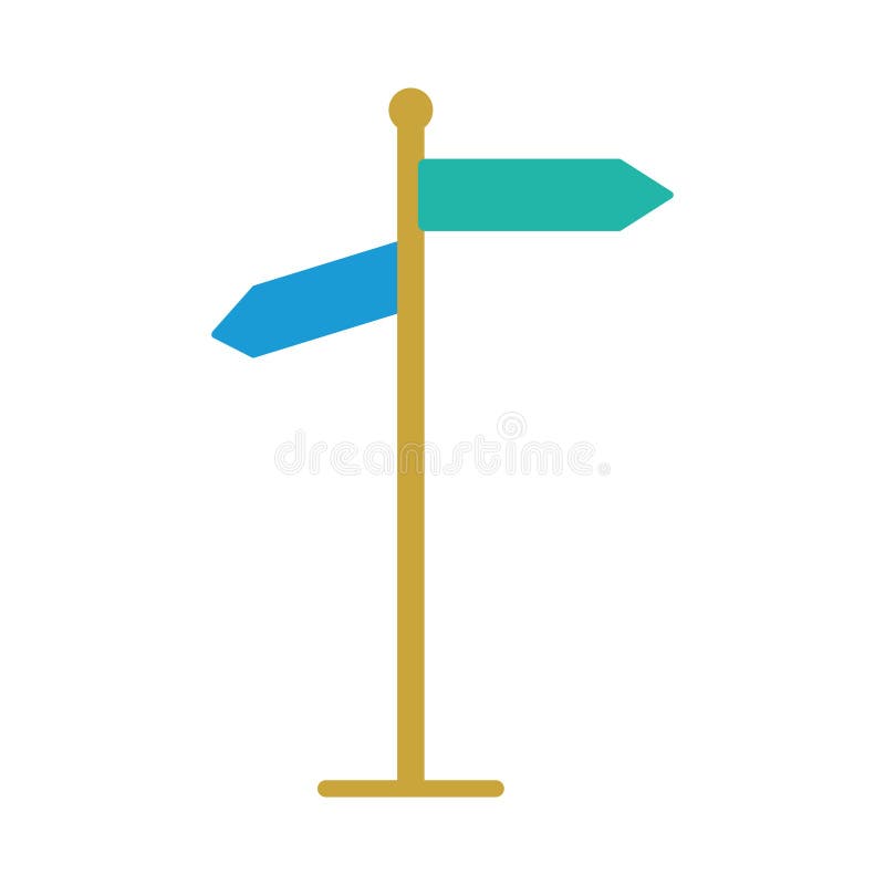 Direction Board. Vector Illustration Decorative Design Stock Vector ...