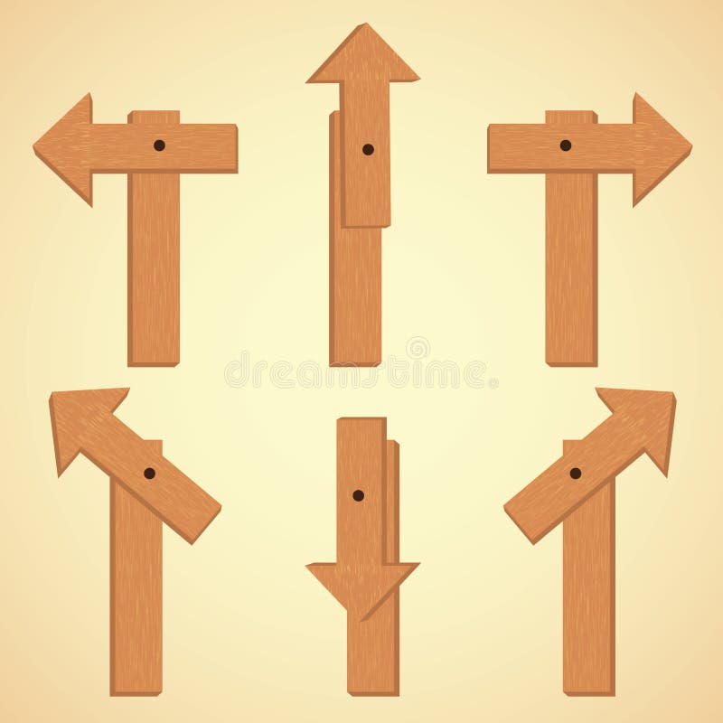 Direction Boards. Vector Illustration Decorative Design Stock Vector ...