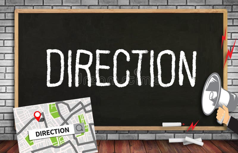 DIRECTION City Map Destination Way Route City Map Destination R Stock ...