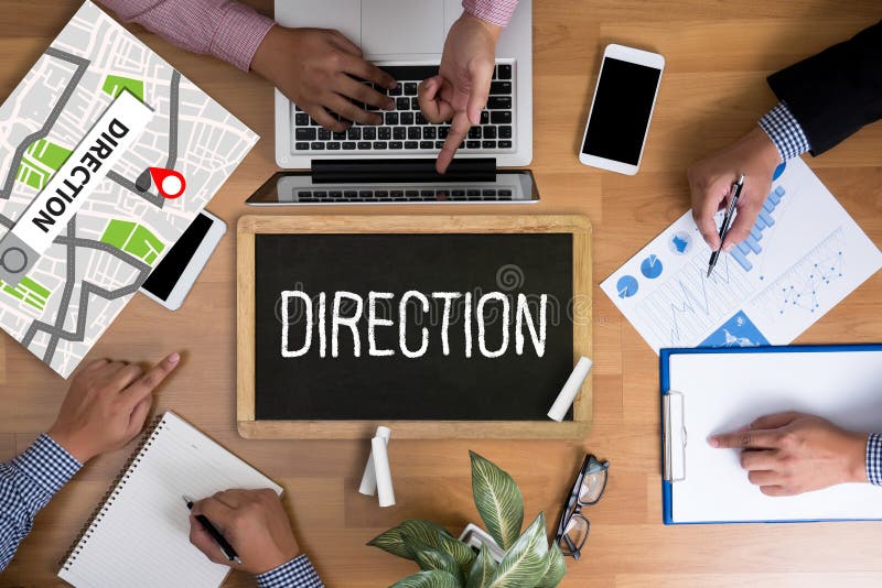 DIRECTION City Map Destination Way Route City Map Destination R Stock ...