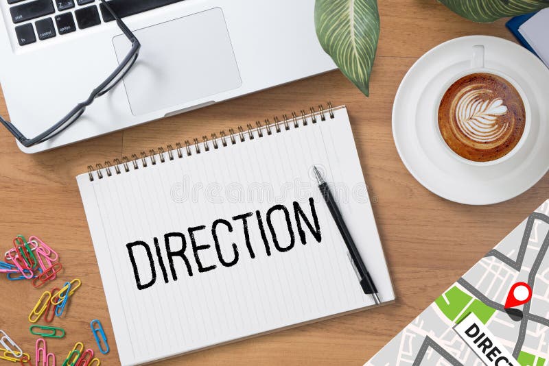 DIRECTION City Map Destination Way Route City Map Destination R Stock ...