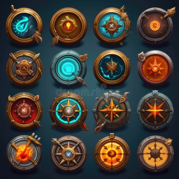 Direction Compass Game Ai Generated Stock Image - Image of star ...