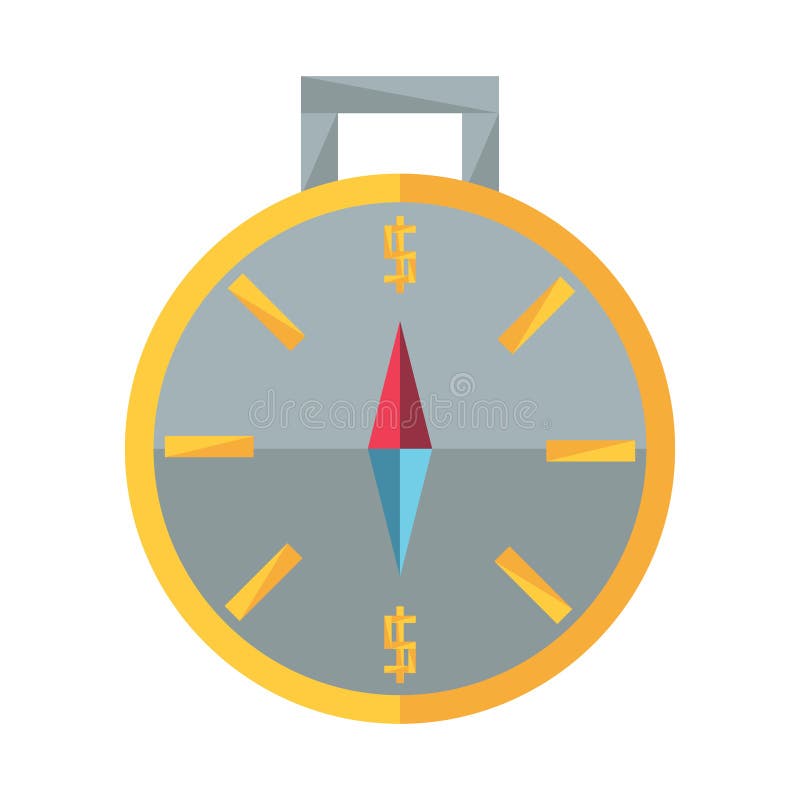 Direction Compass. Vector Illustration Decorative Design Stock Vector ...