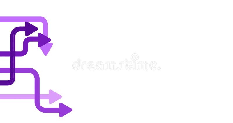 Direction Concept. Abstract Arrows Minimal Flat Design Animation Stock ...