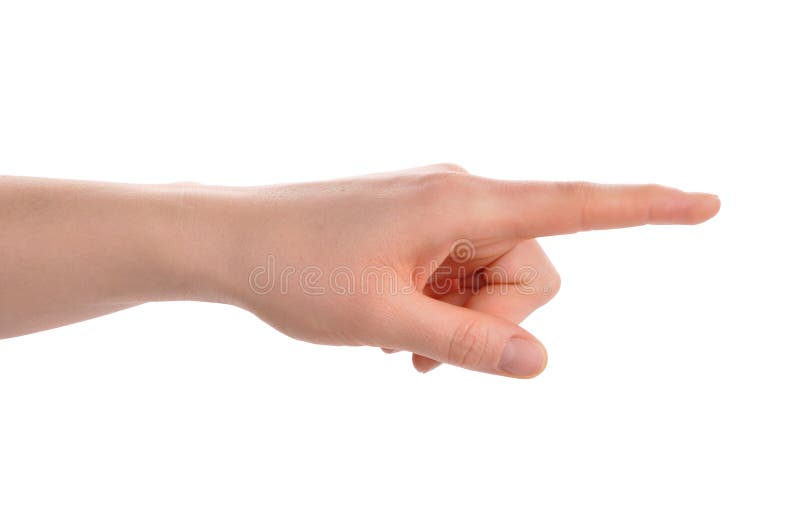 Direction D'indication Par Les Doigts D'index Illustration Stock ...