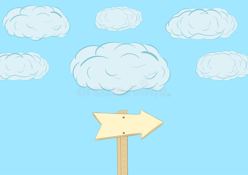 Direction of flight clouds stock vector. Illustration of style - 67529546