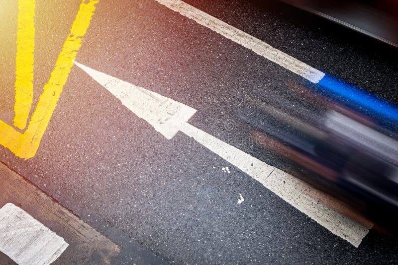 Direction Forward with Slow Speed Shutter Effect, Goal and Success ...