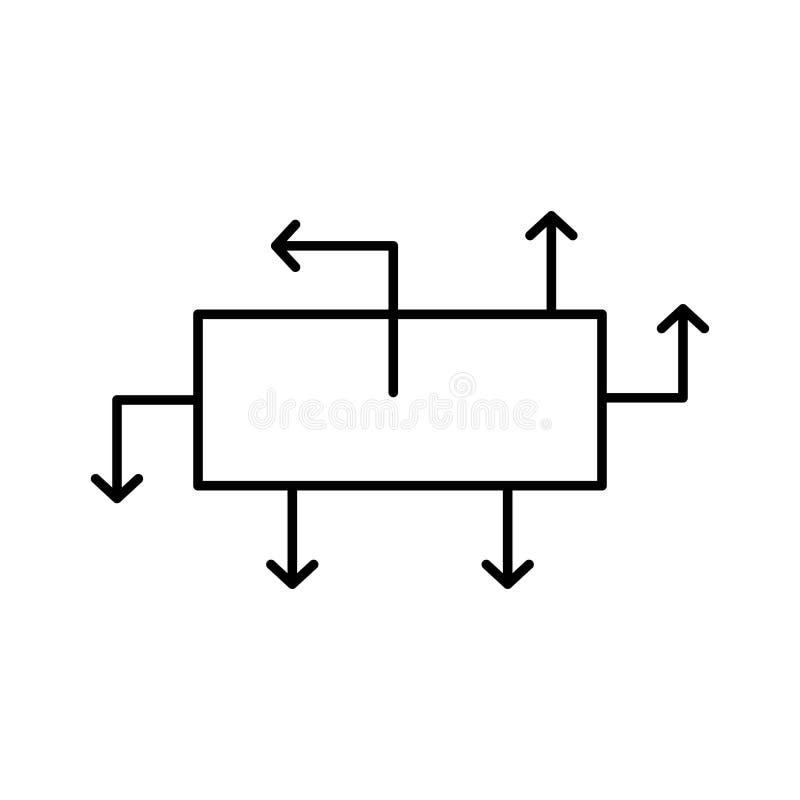 Direction, Guidance Arrows Vector Icon Which Can Easily Modify Stock ...