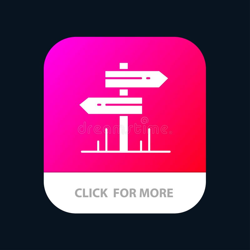 Direction, Hotel, Motel, Room Mobile App Icon Design Stock Vector ...