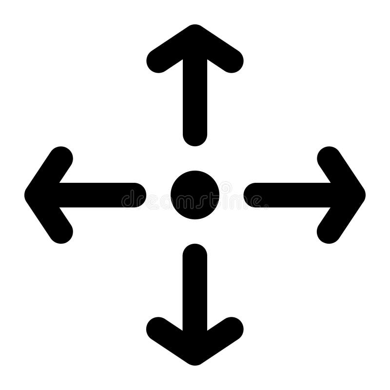 Direction Icon. Direction Move Control Sign and Symbol Stock ...