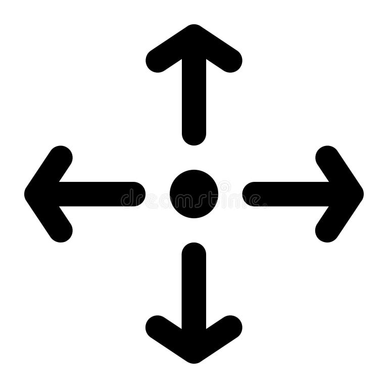 Direction Icon. Direction Move Control Sign and Symbol Stock ...