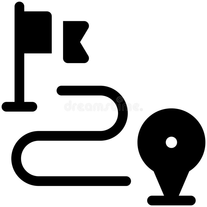 Direction Icon, Marathon Related Vector Stock Vector - Illustration of ...