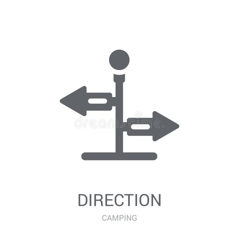 Map Direction Icon. Trendy Map Direction Logo Concept on White B Stock ...