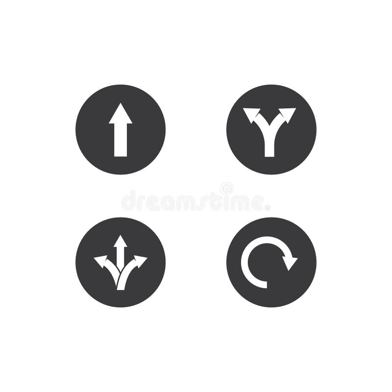 Direction icon stock vector. Illustration of logo, intersection - 168002359