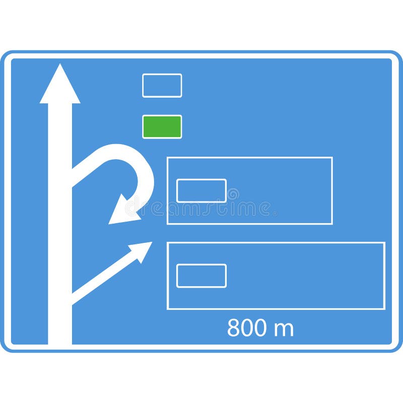 Direction Indicator. Blue Rectangle with Arrows and Borders Stock ...