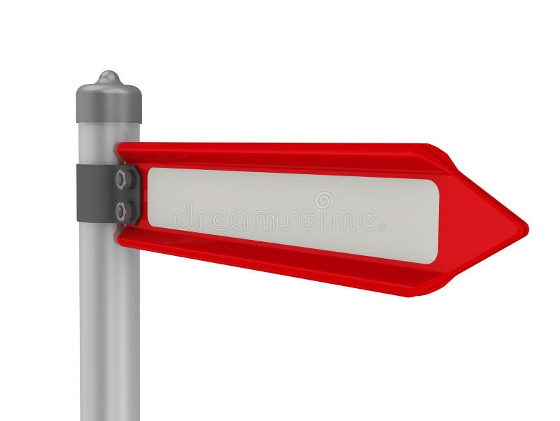 Direction Indicator with a Clear Text Box Stock Illustration ...