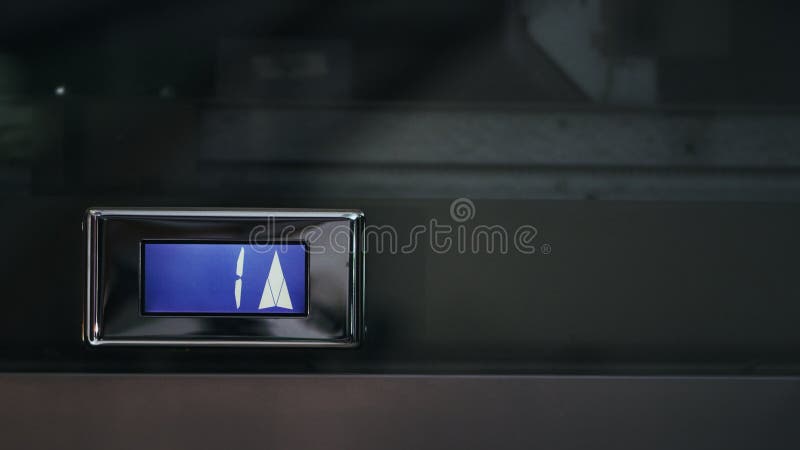 Direction Indicator of Electronic Elevator and Floor Counter Showing ...