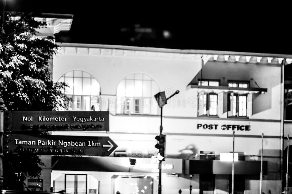 Direction Infront of Post Office Stock Image - Image of infront, yogyakarta: 276002005