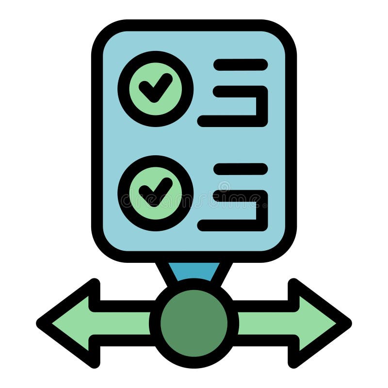 Direction Key Point Icon Vector Flat Stock Vector - Illustration of ...