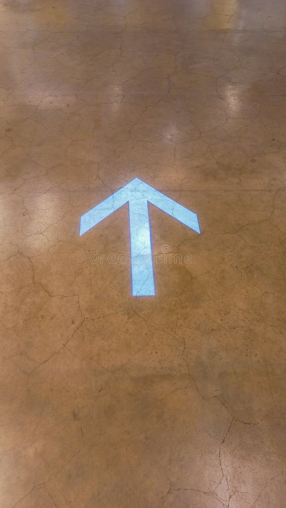 Direction Light Projector on the Floor Stock Image - Image of ...