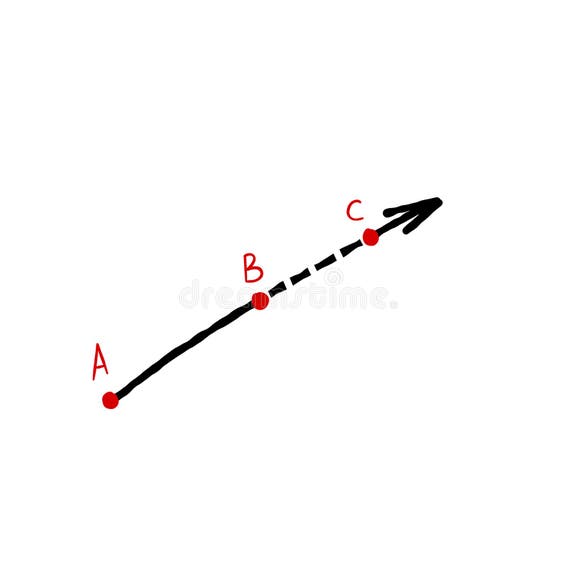 Direction Line of Path. Strategic Movement and Route Stock Vector ...