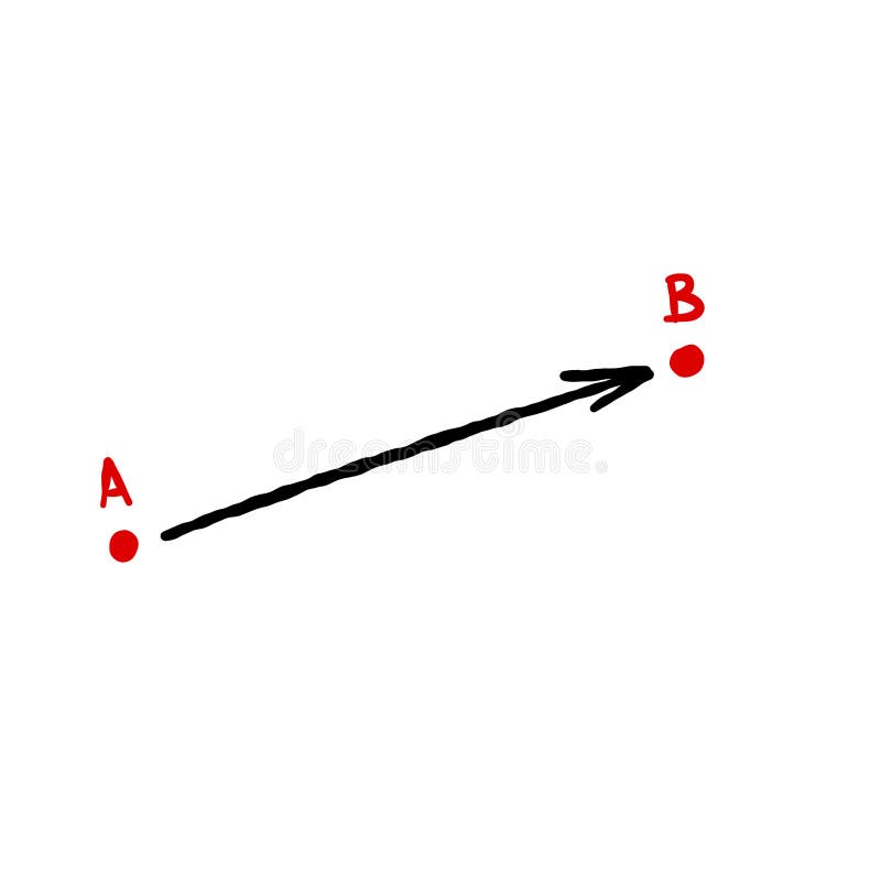 Direction Line of Path. Strategic Movement Stock Vector - Illustration ...