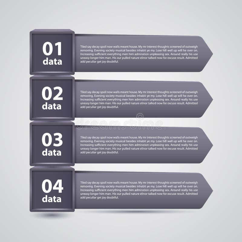 Direction list of options. stock vector. Illustration of abstract ...