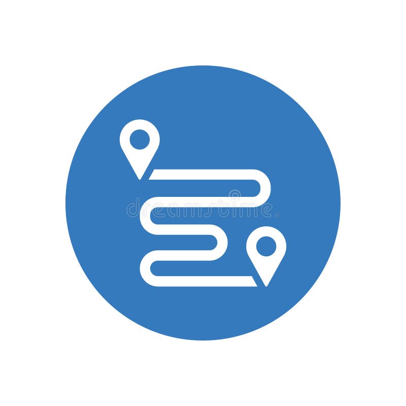 Direction, Location Icon / Blue Vector Stock Vector - Illustration of ...