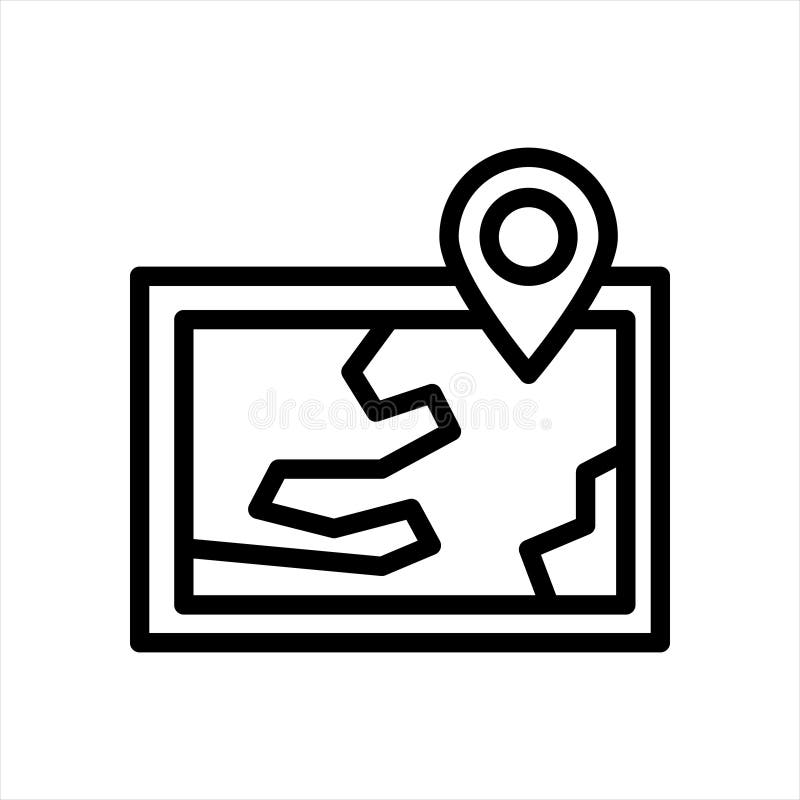 Direction Location Icon Symbol Illustration Design Stock Vector ...