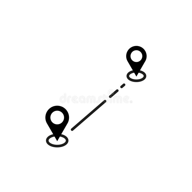 Direction Map Icon Graphic Vector Illustration Print Stock Vector ...